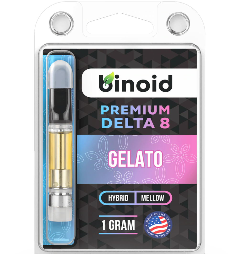 Binoid CBD Delta 8 THC Vape Cartridge – Gelato | Herb