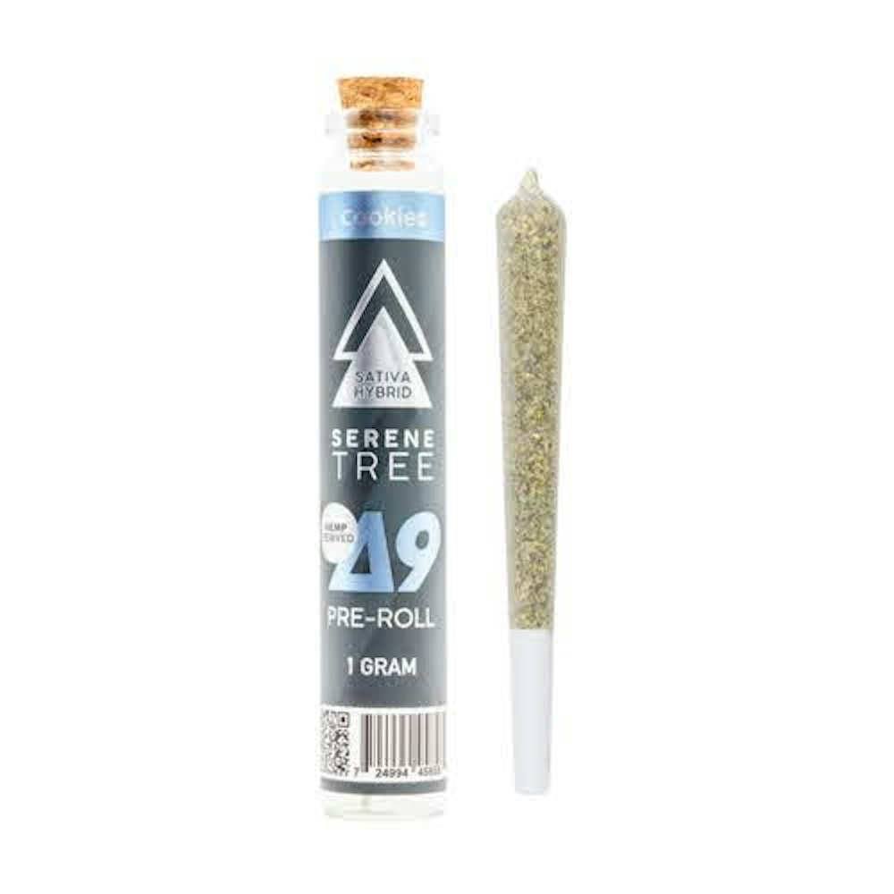 Serene Tree Serene Tree Delta-9 THC Pre-Roll – Cookies 1 Gram