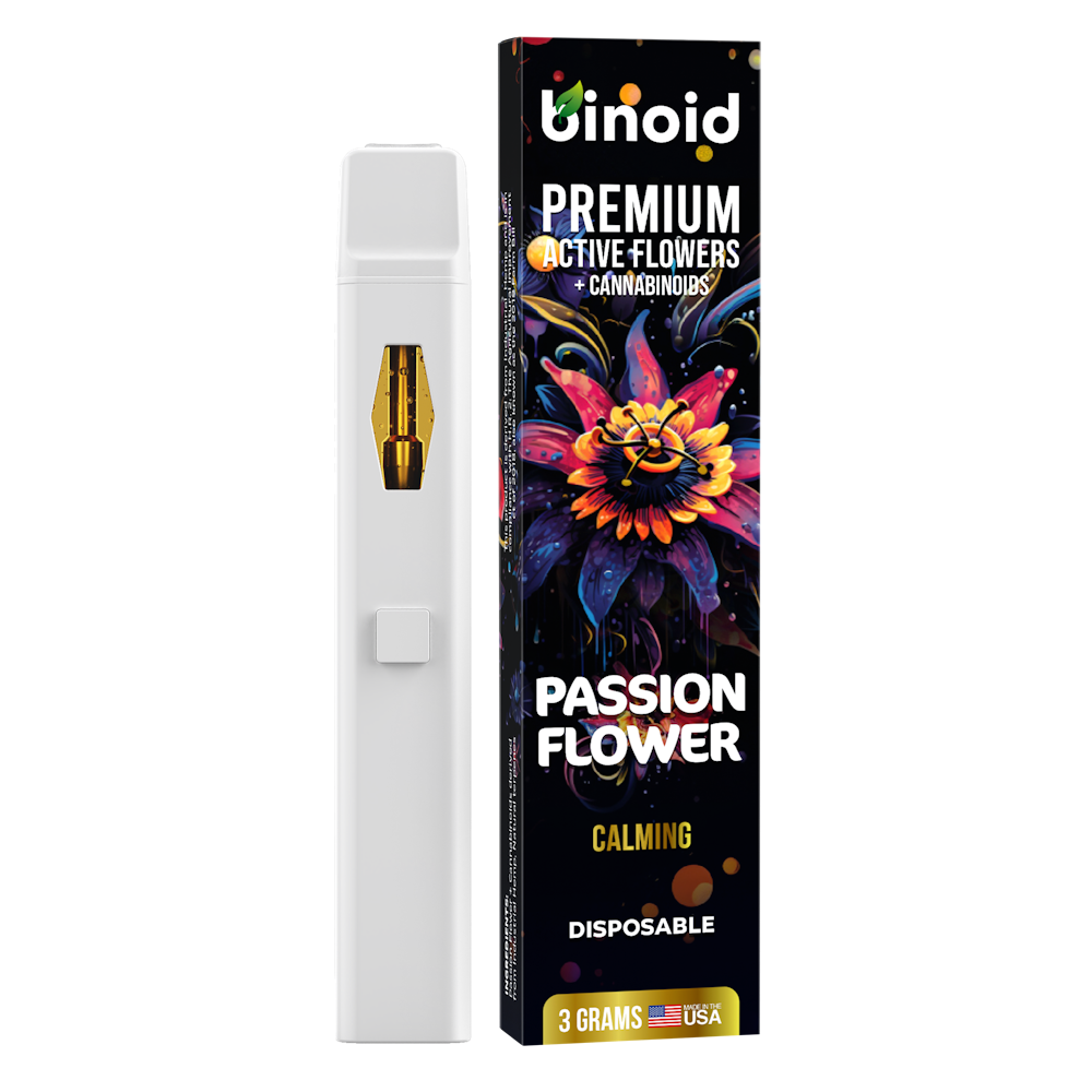 Binoid CBD Active Flowers Line 3 Gram Disposable – Passion Flower | Herb