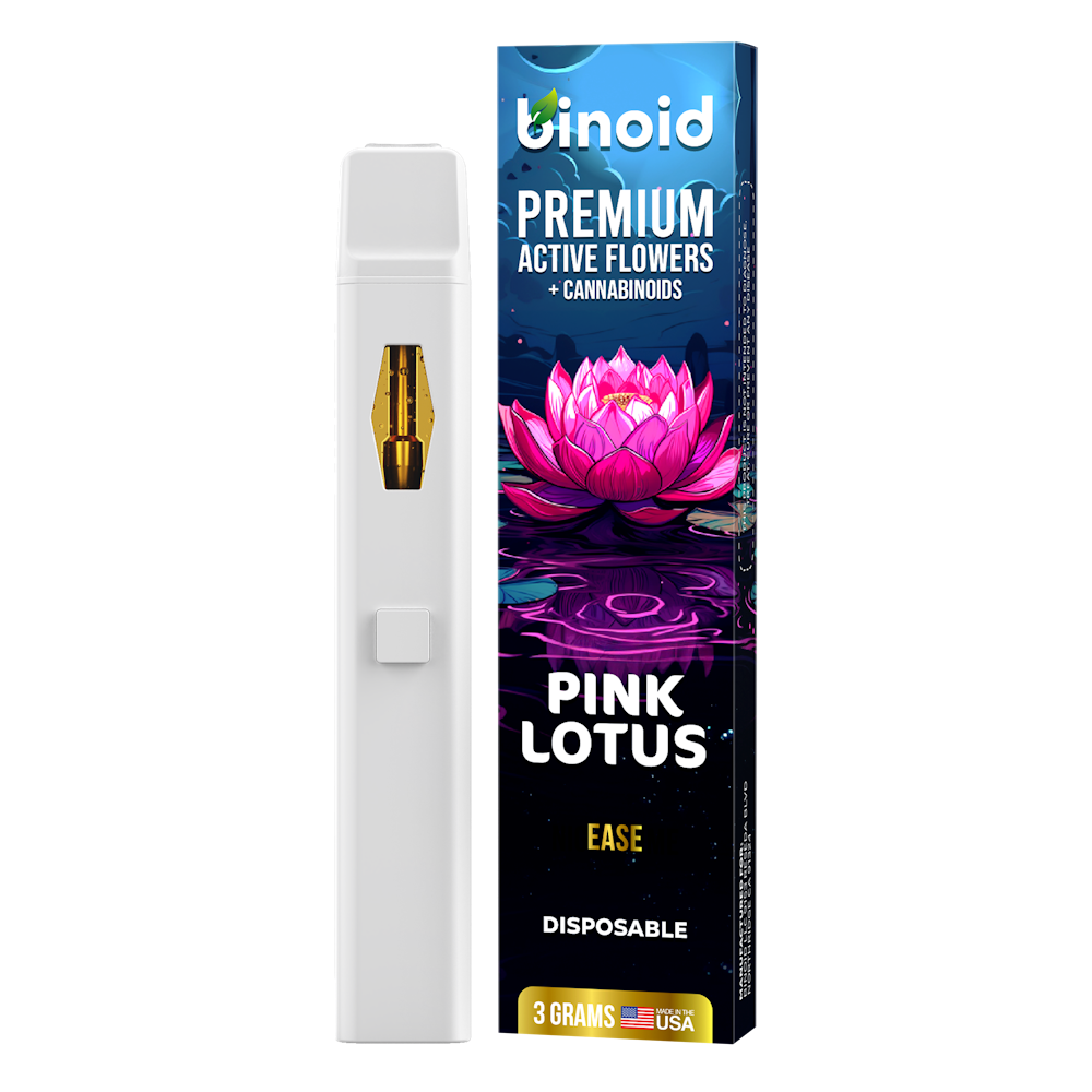 Binoid CBD Active Flowers Line 3 Gram Disposable – Pink Lotus | Herb