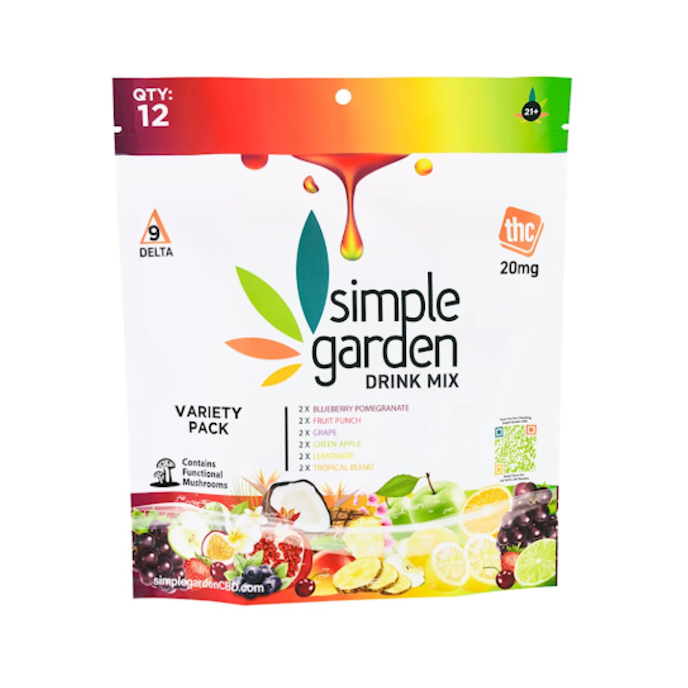 Simple Garden 600mg Delta-8 THC Gummies 24ct – Variety Pack