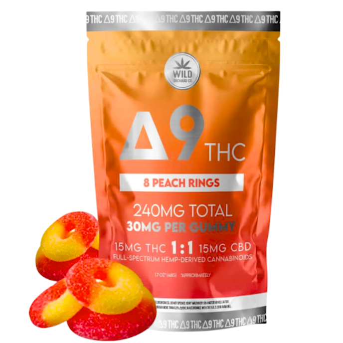 Eighty Six Chamoy Peach Rings Delta-8 THC Gummies