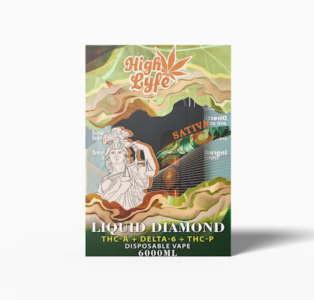 High Lyfe Disposable Vape – Liquid Diamond – 6ML | THC-A + DELTA-6 ...