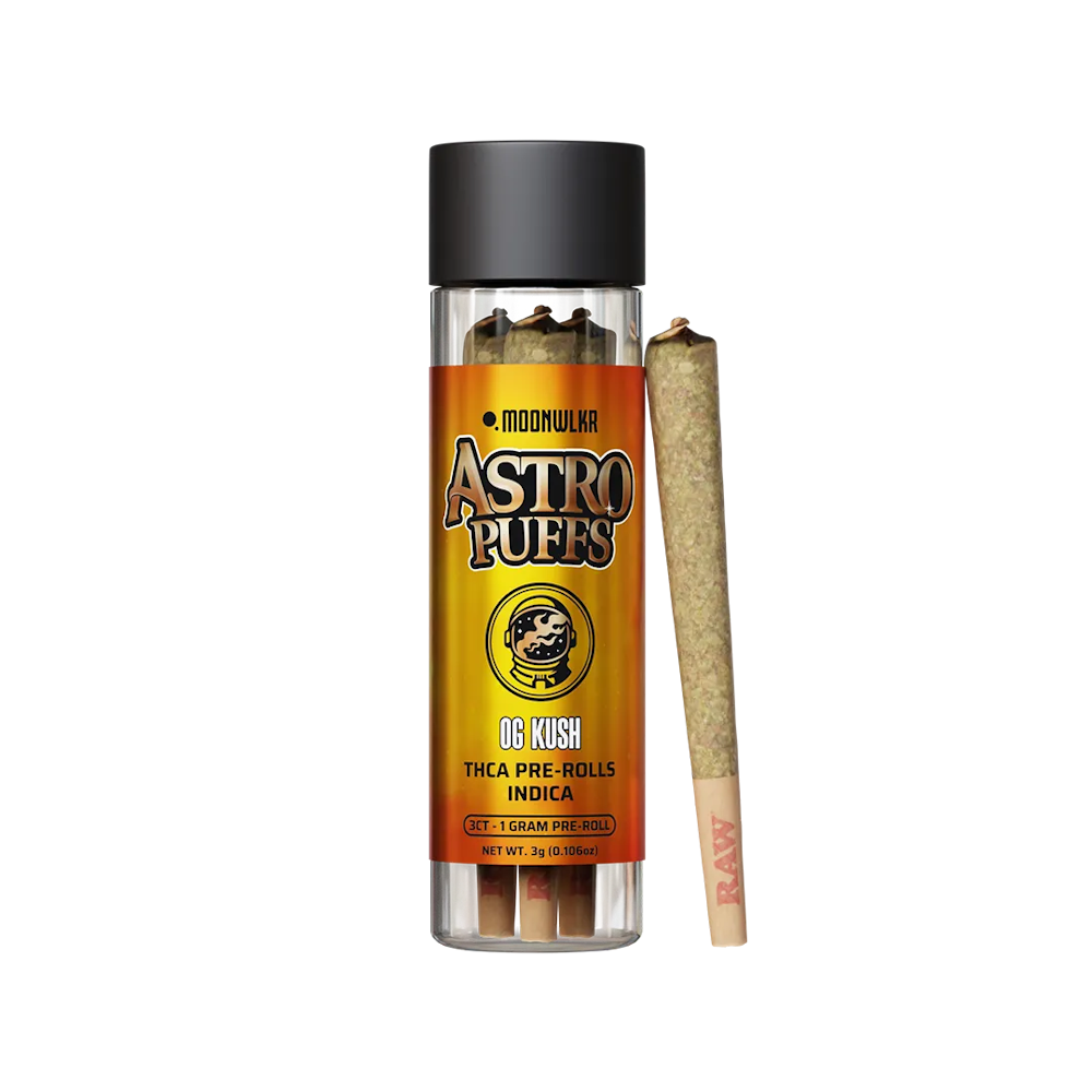 Moonwlkr THCA Pre-rolls | Astro Puffs – OG Kush | Herb