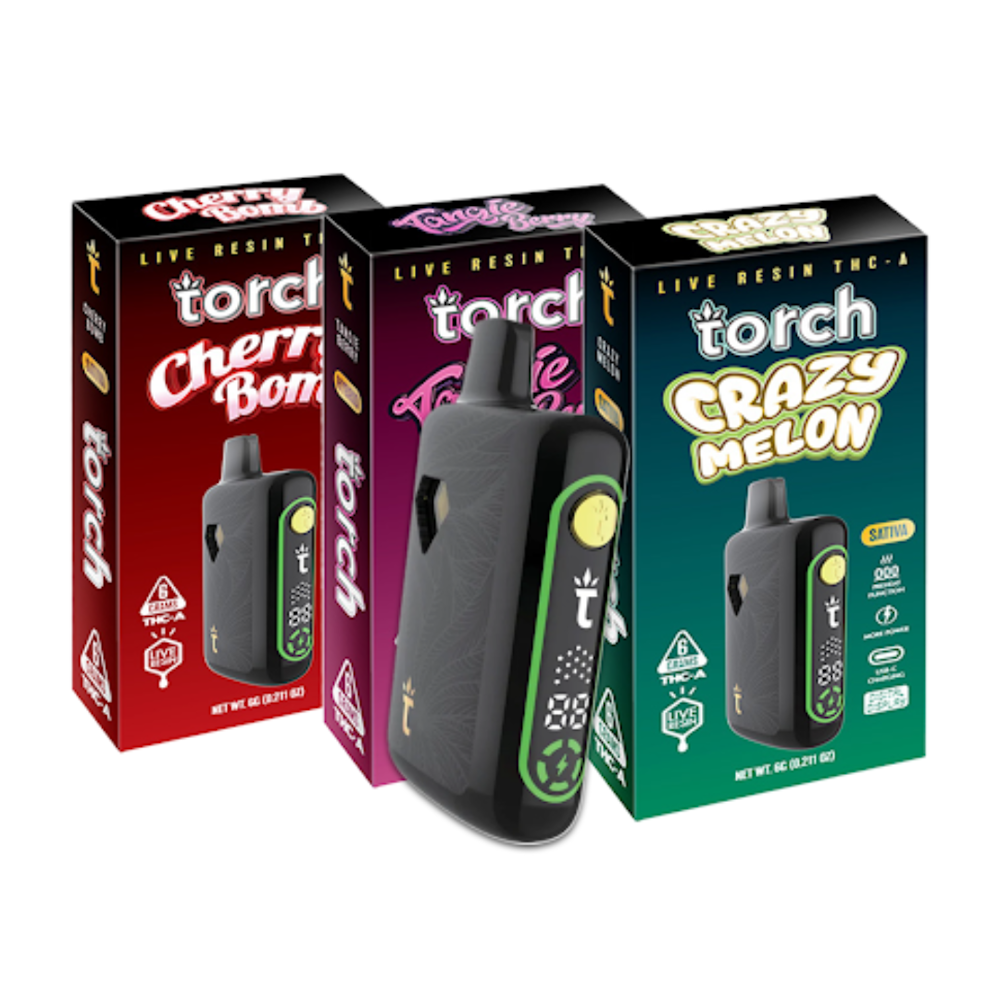 The Green Dragon CBD Torch – Pulse Live Resin THCa Vape Pens – 6g