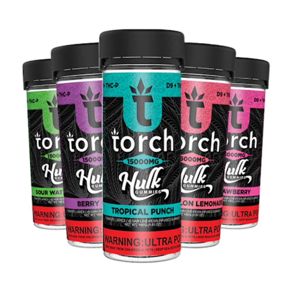 The Green Dragon CBD Torch – Hulk Gummies D9 + THC-P 15,000mg | Herb